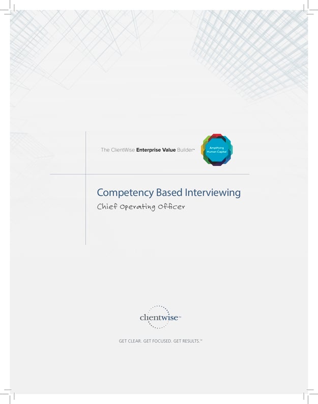 ClientWise | ClientWise COO Competency Based Interviewing Guide™